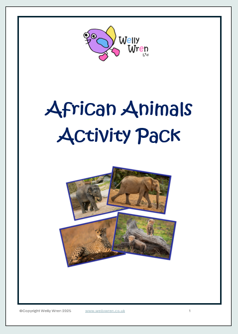 NEW African Animals Activity Pack