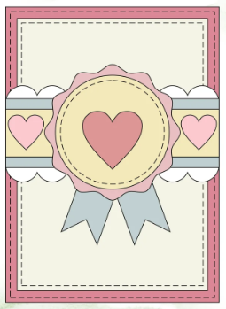 Composition Layout Dies - Scallops and Hearts