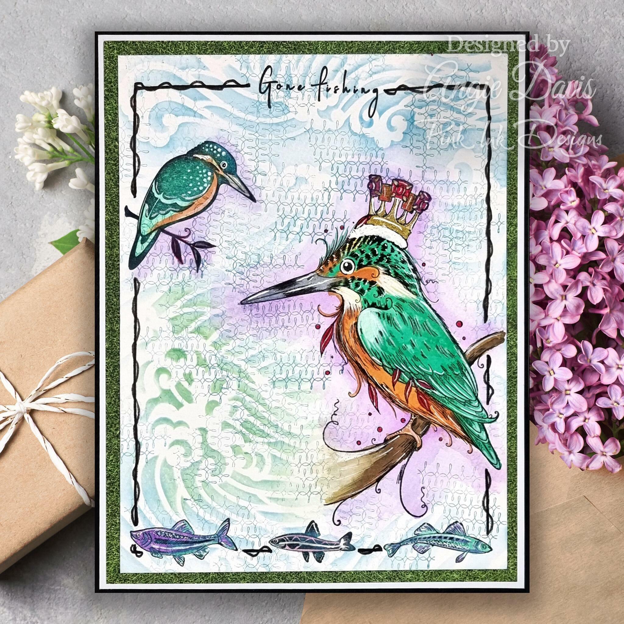 Pink Ink Designs Kingo Starr 6 in x 8 in Clear Stamp Set