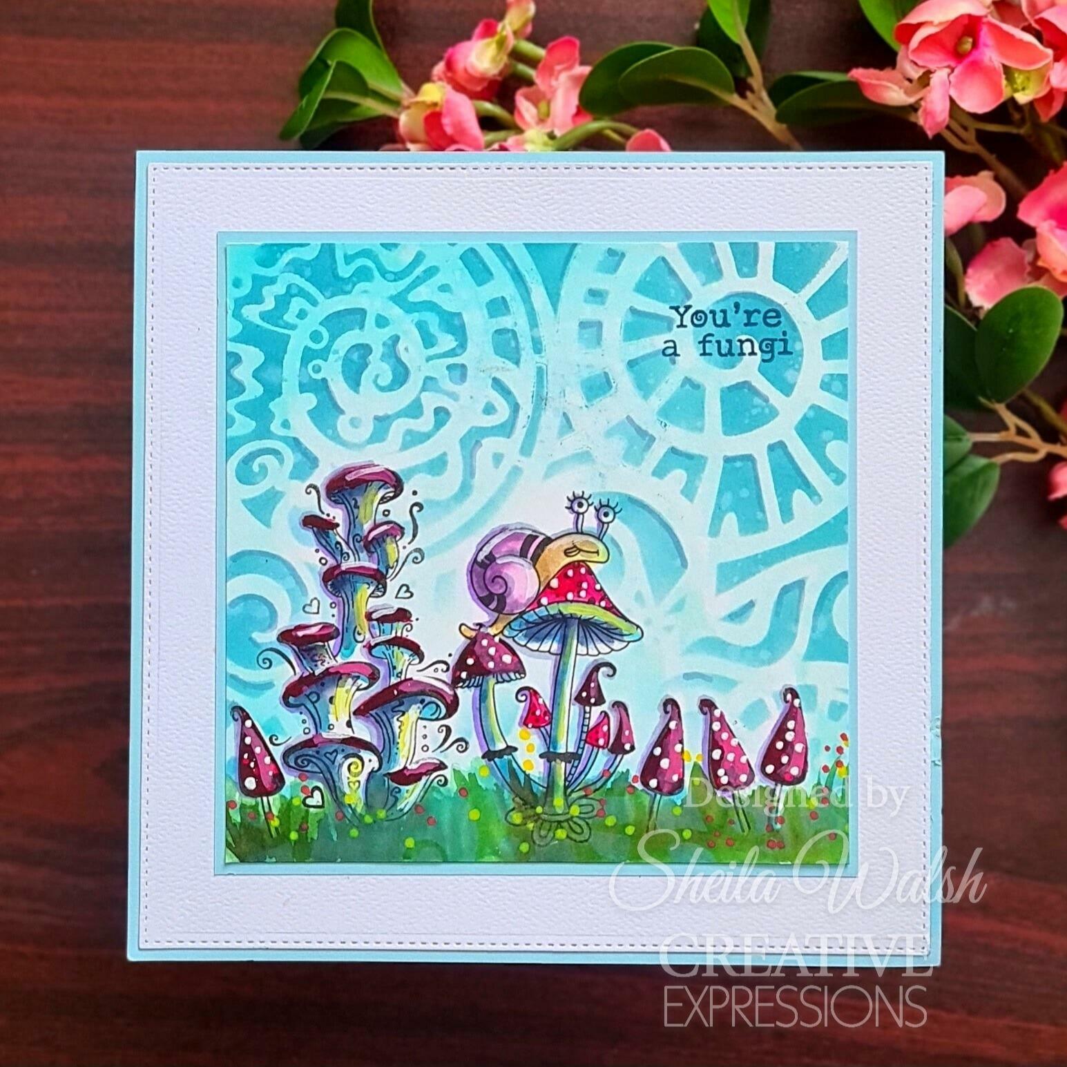 Creative Expressions Dora Shell 6 in x 6 in Stencil