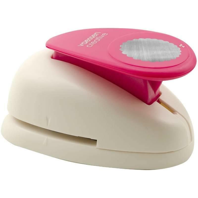 Vaessen Creative Jumbo 2 Inch Scalloped Circle Punch
