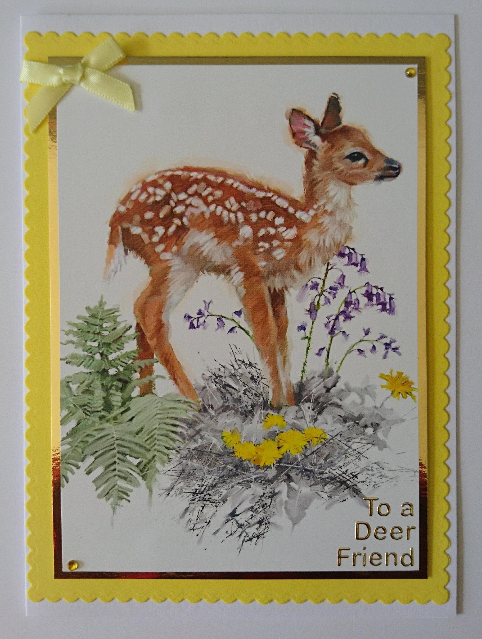 To a Deer Friend Handmade Card