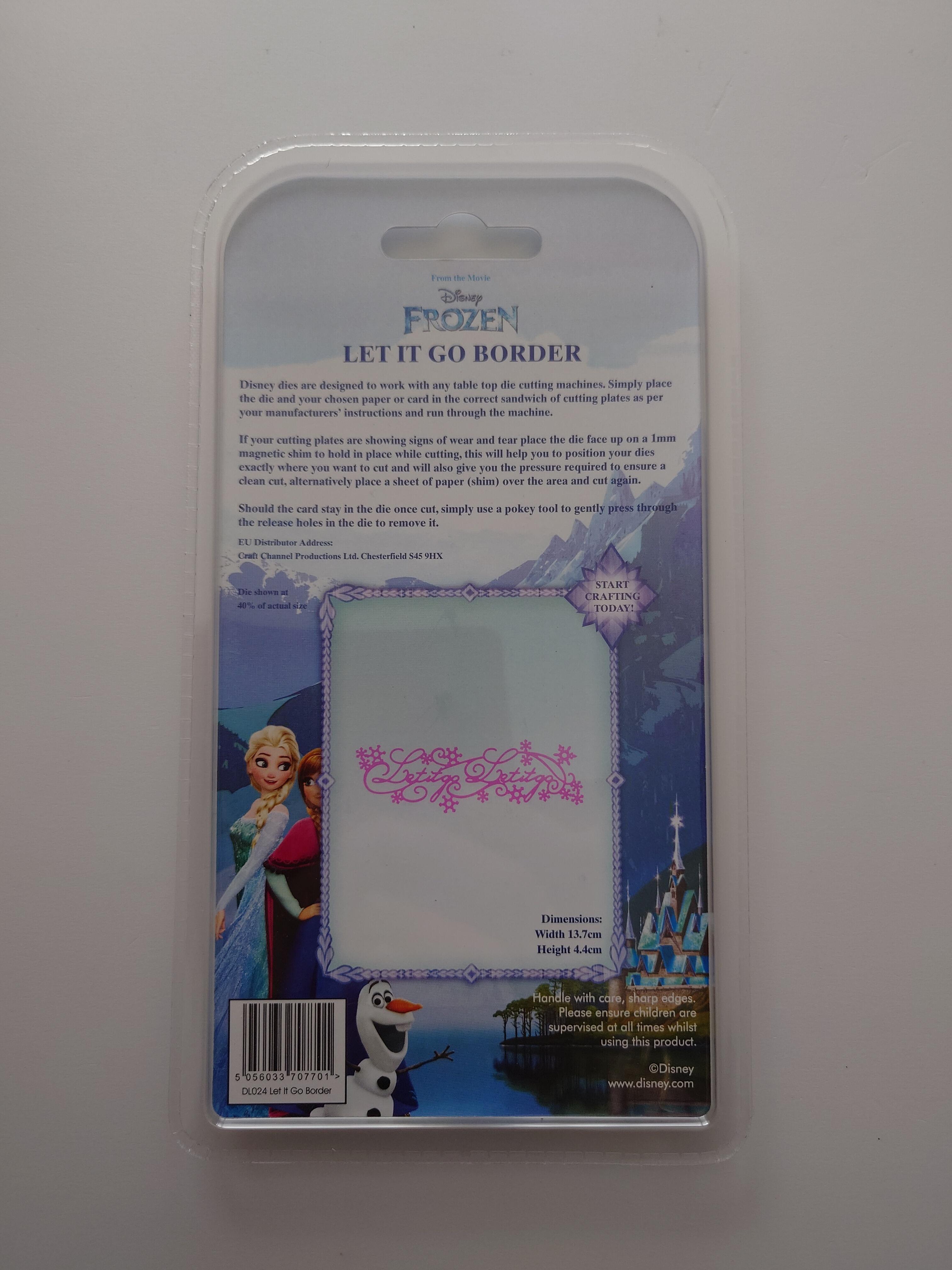 Disney Frozen Cutting Die Let It Go Border