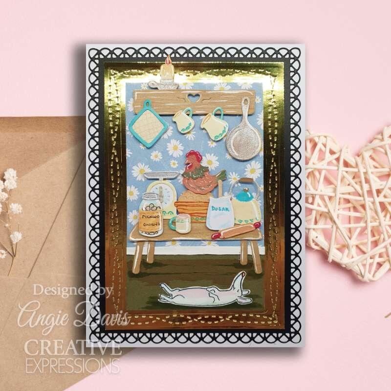 Creative Expressions Sam Poole Shabby Basics Stitched Weave Craft Die