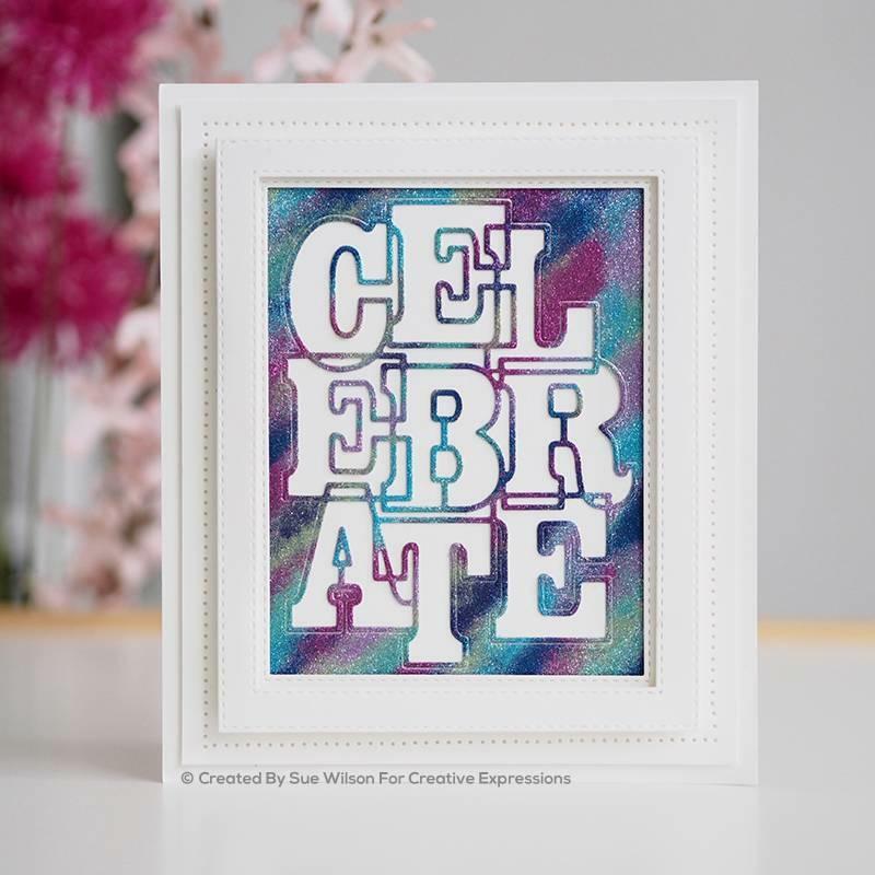 Creative Expressions Sue Wilson Big Bold Words Celebrate Craft Die ...