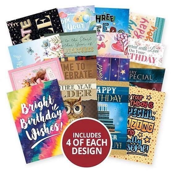 Say it with Style in Full Colour Pocket Pads - Birthday Wishes
