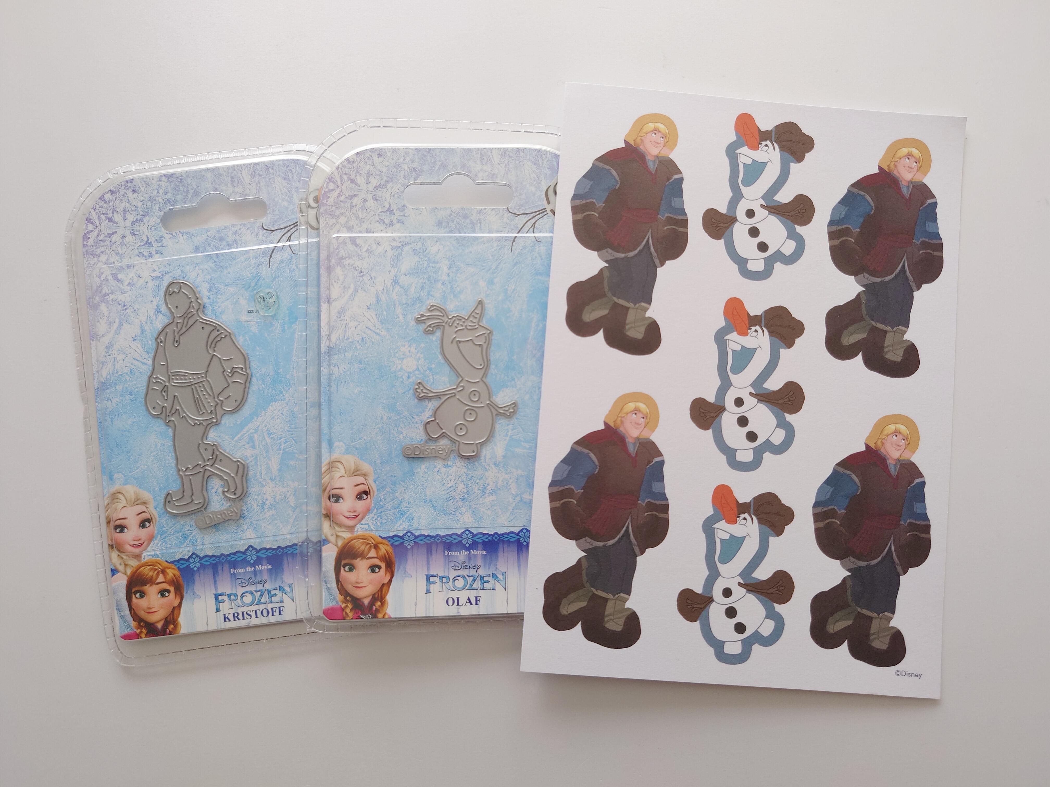 Disney Frozen Cutting Dies & Stamp & 8 Charisma Sheets Kristoff and Olaf