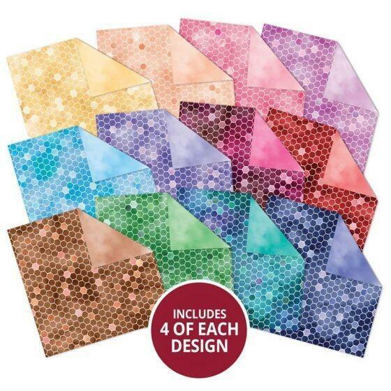 Duo Design Paper Pad - Rainbow Honeycomb & Candyfloss Clouds