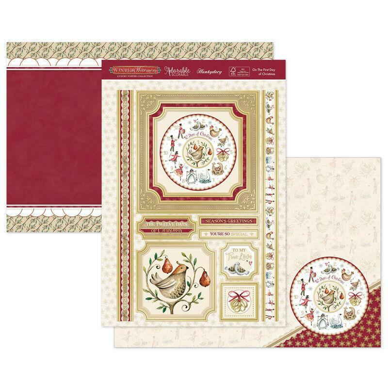 HUNKYDORY ON THE FIRST DAY OF CHRISTMAS TOPPER SET WITH FREE INSERTS