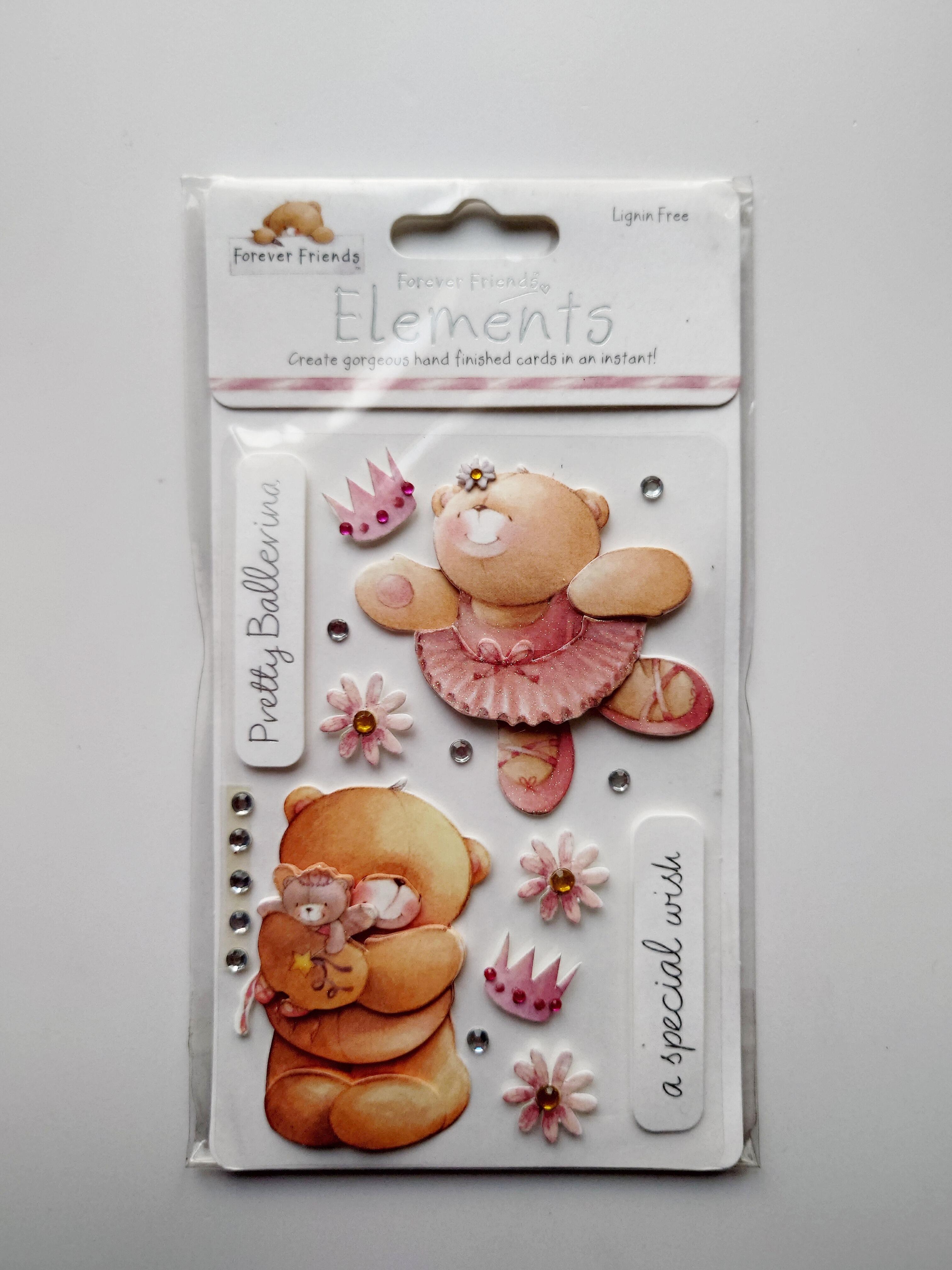 FOREVER FRIENDS ELEMENTS 3D STICKERS - PRETTY BALLERINA