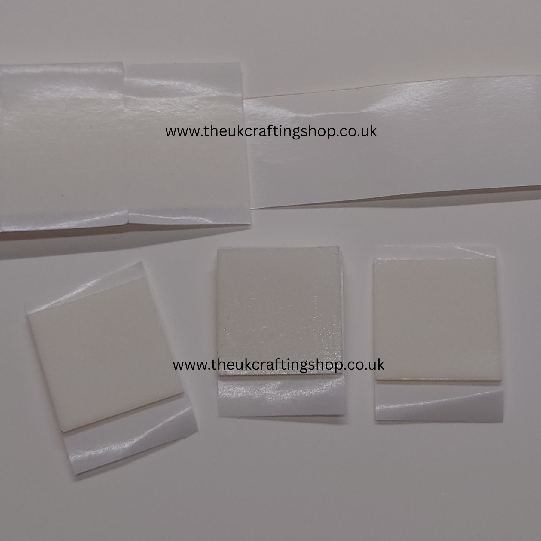25mm x 25mm Square Double Sided Foam Pads - 1mm Deep - Pack of 70 Pads
