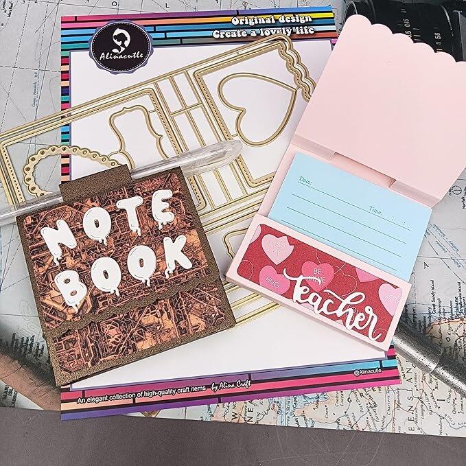 Alinacutle Notepad Sticky Notes Post-It Notes Holder Die Set