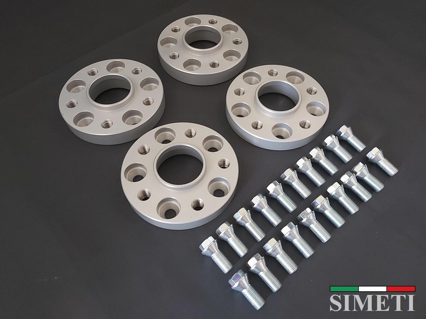 SIMETI 22mm 25mm Wheel Spacers (Silver) For Maserati Granturismo ...