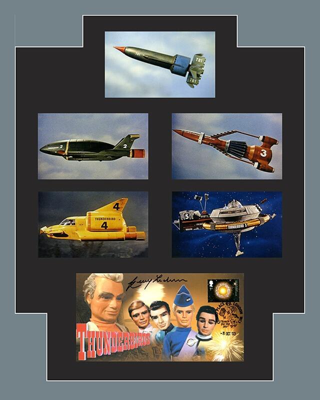 Thunderbirds - Gerry Anderson Original Autograph - mounted stamp cover