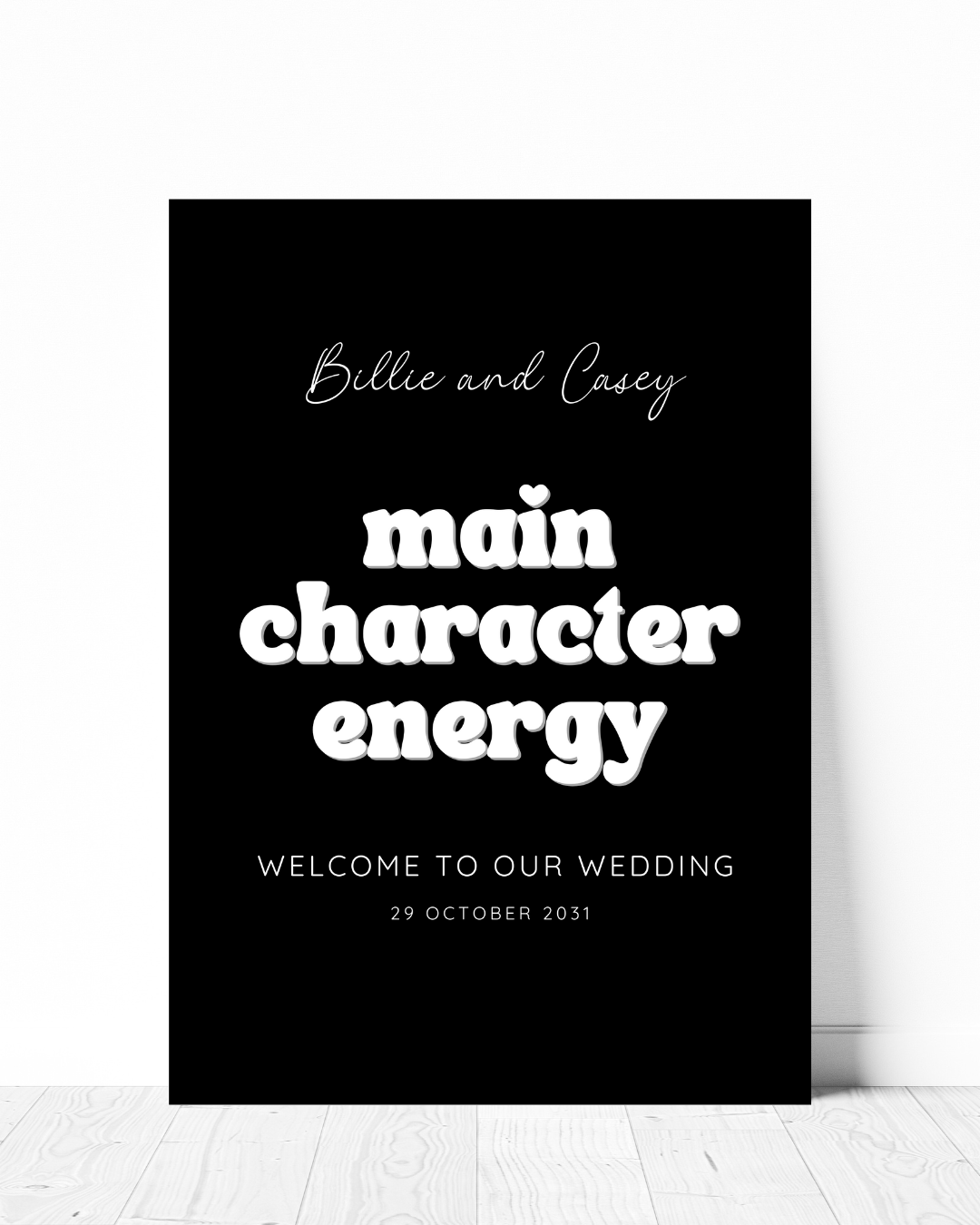 Main Character Energy Wedding Table Plan