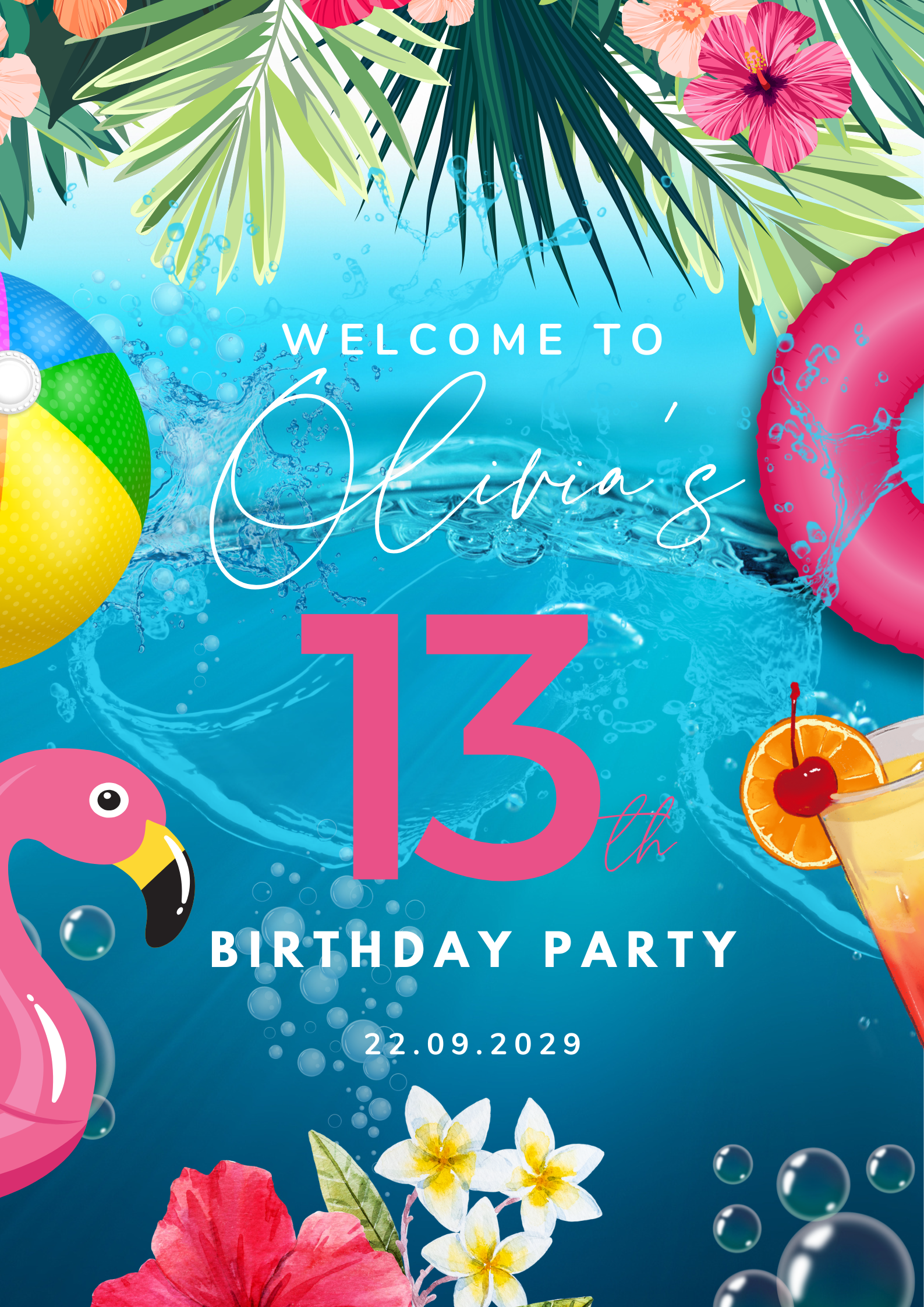 Hot Tub Party Invitations