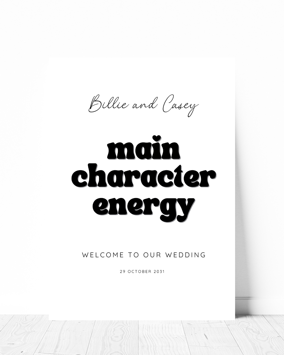 Main Character Energy Wedding Table Plan