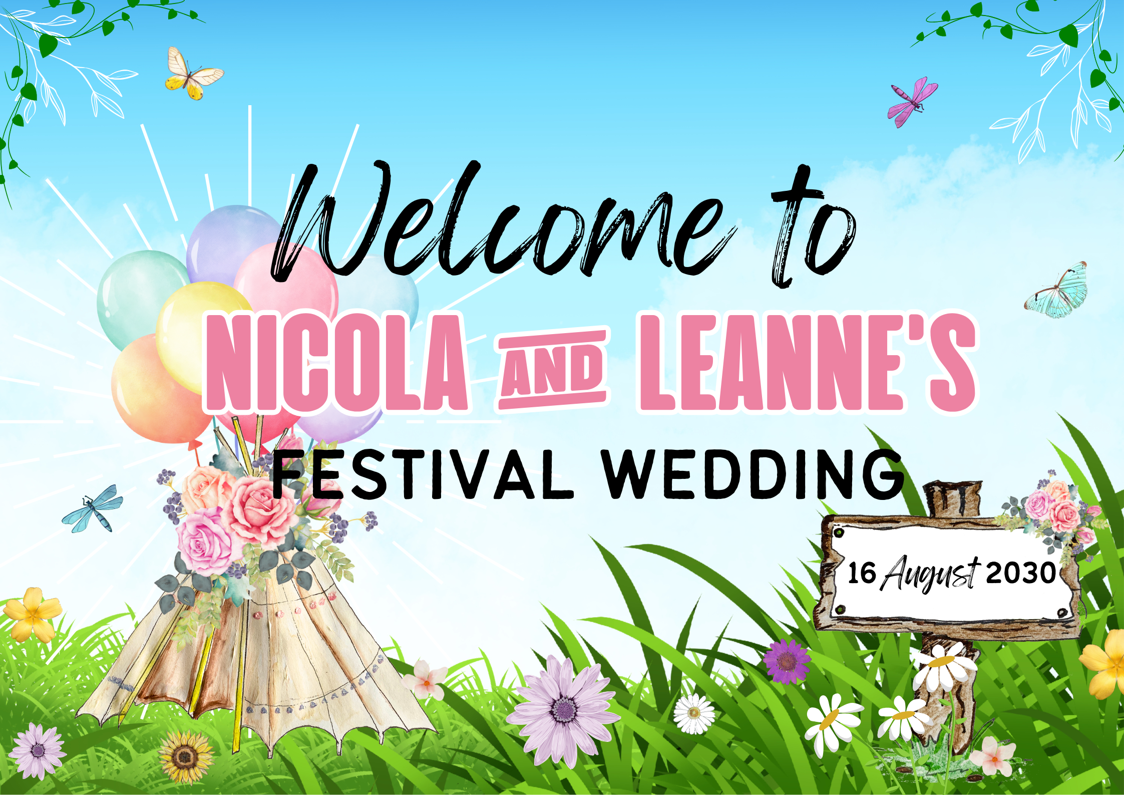 Henfest Welcome Sign