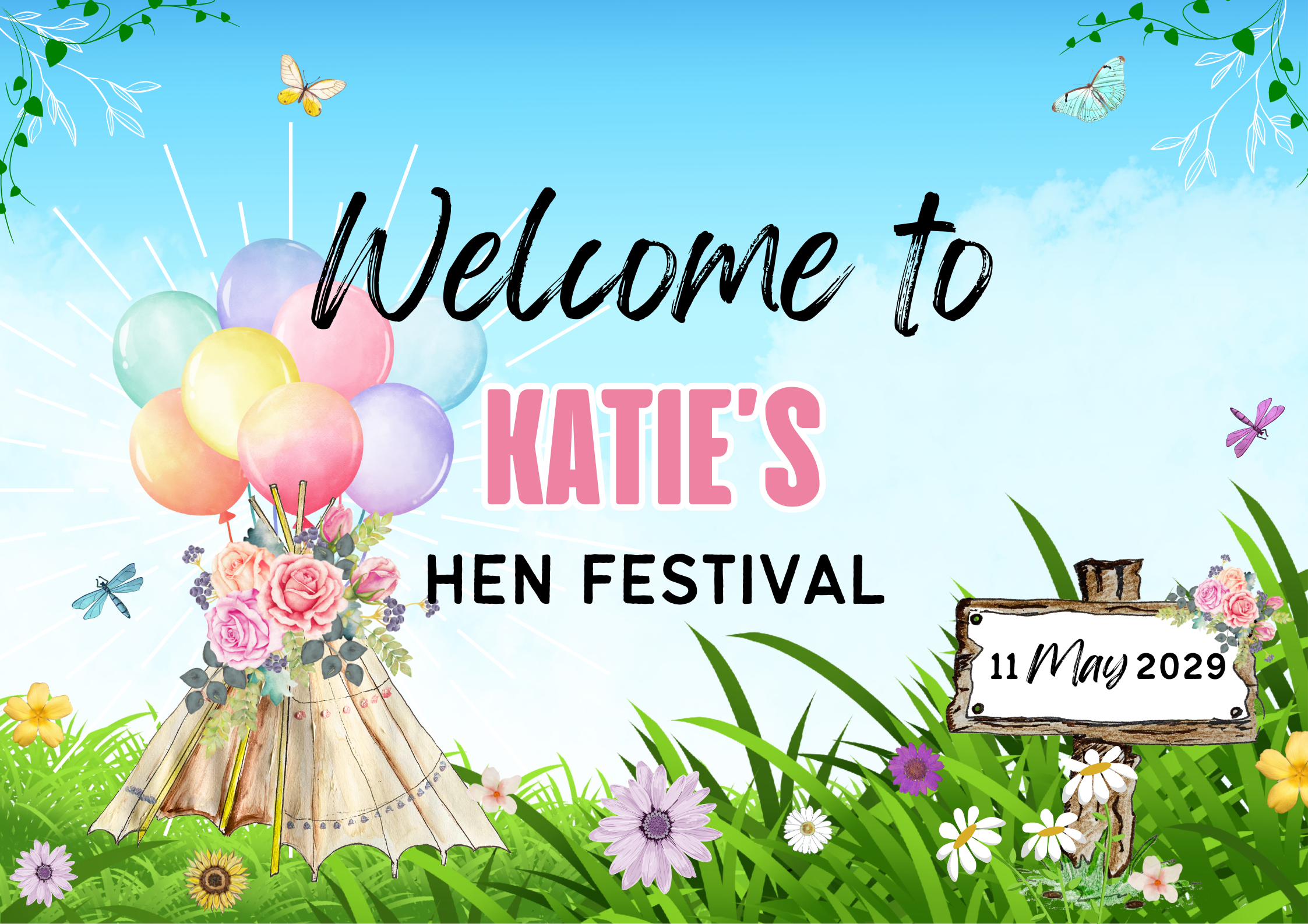 Henfest Welcome Sign
