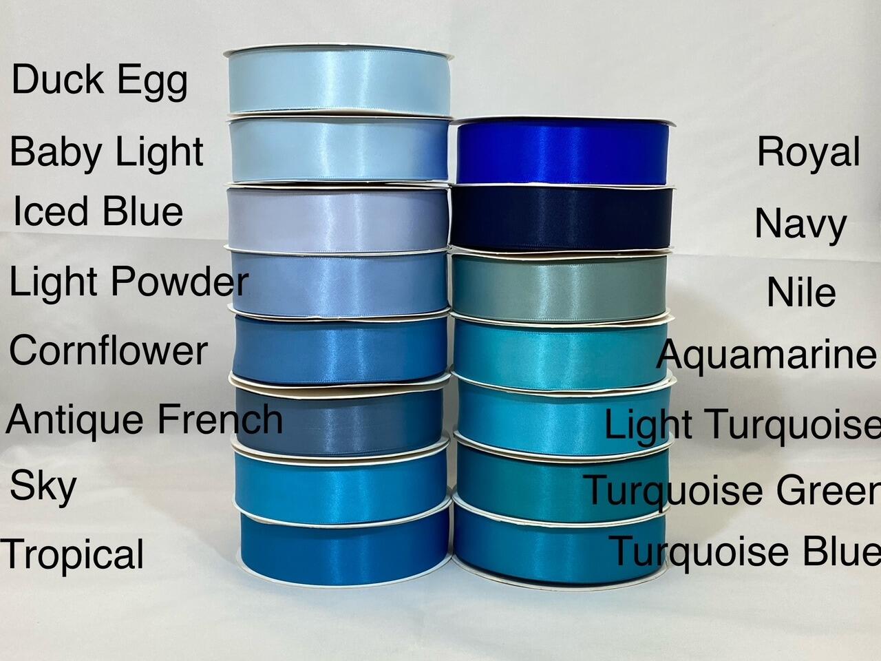 50mm Satin Ribbon 2 metres or 25 metre roll double sided wedding crafts