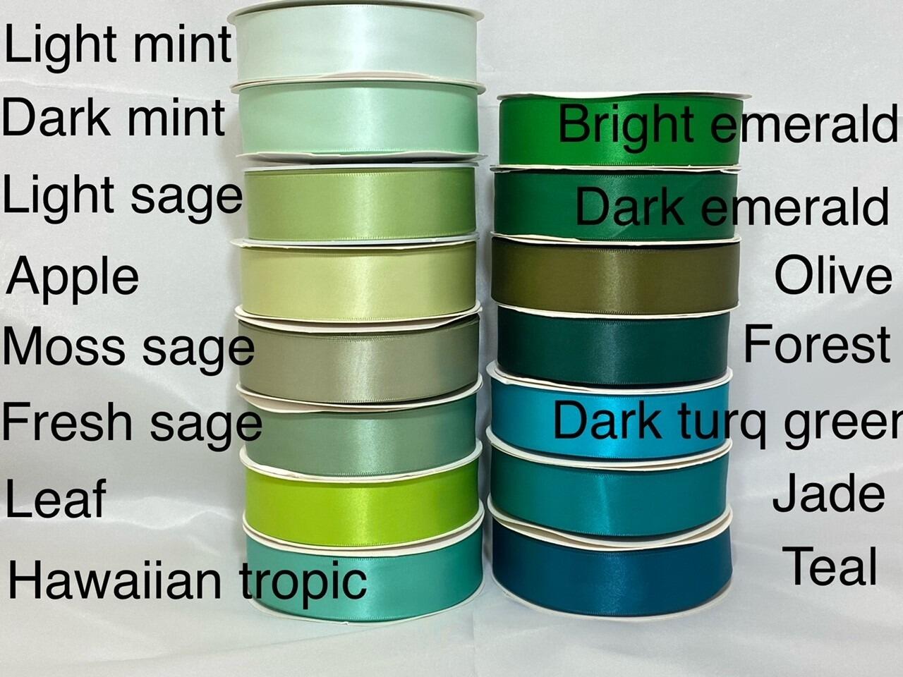 50mm Satin Ribbon 2 metres or 25 metre roll double sided wedding crafts