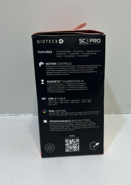 Gioteck SC3 Pro Nintendo Switch Wireless Controller - Black
