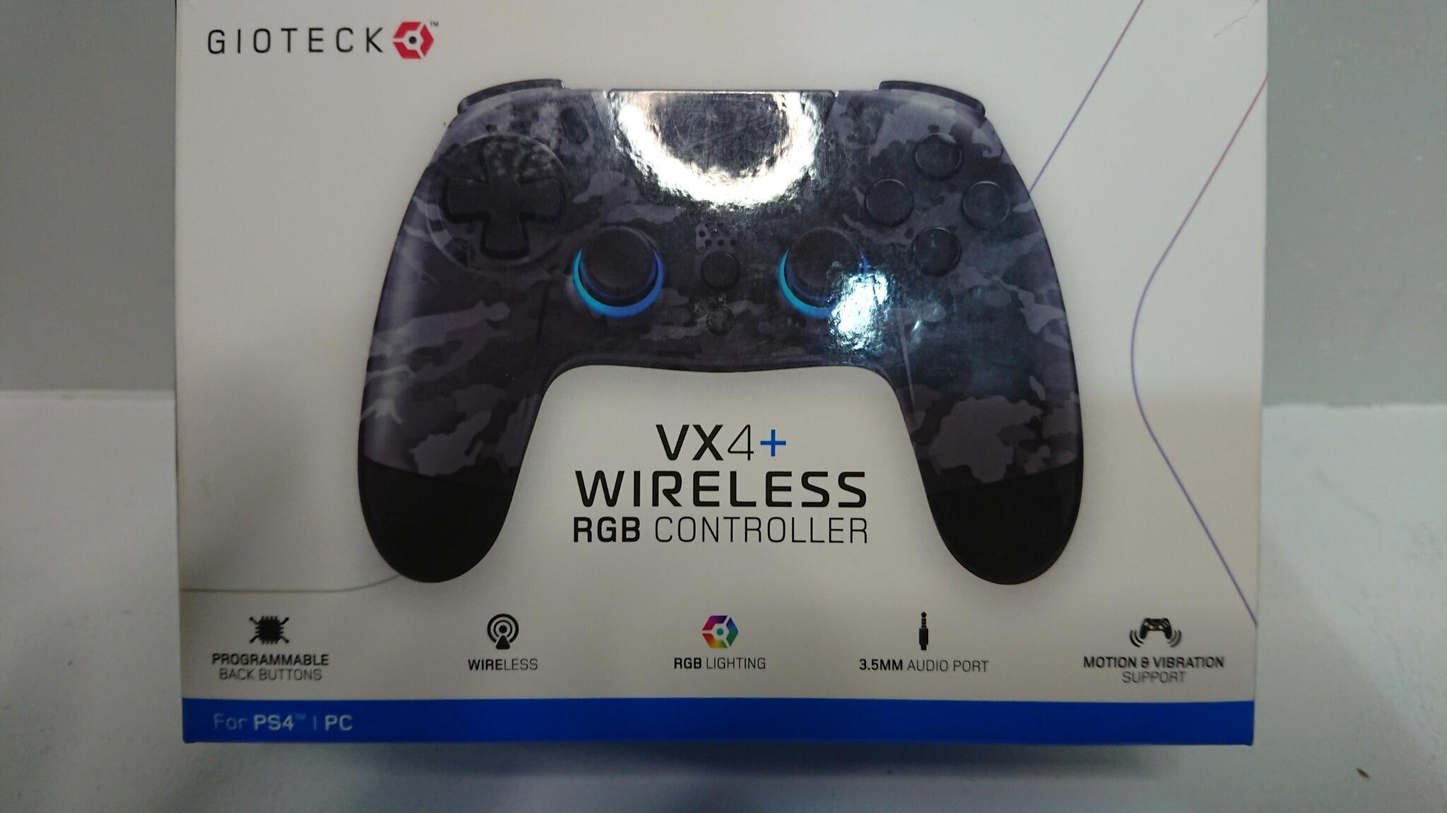 Gioteck VX4+ PS4 Wireless RGB Controller - Dark Camo
