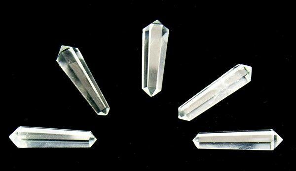 Quartz Crystal Vogel Style Double Terminated Points Wand
