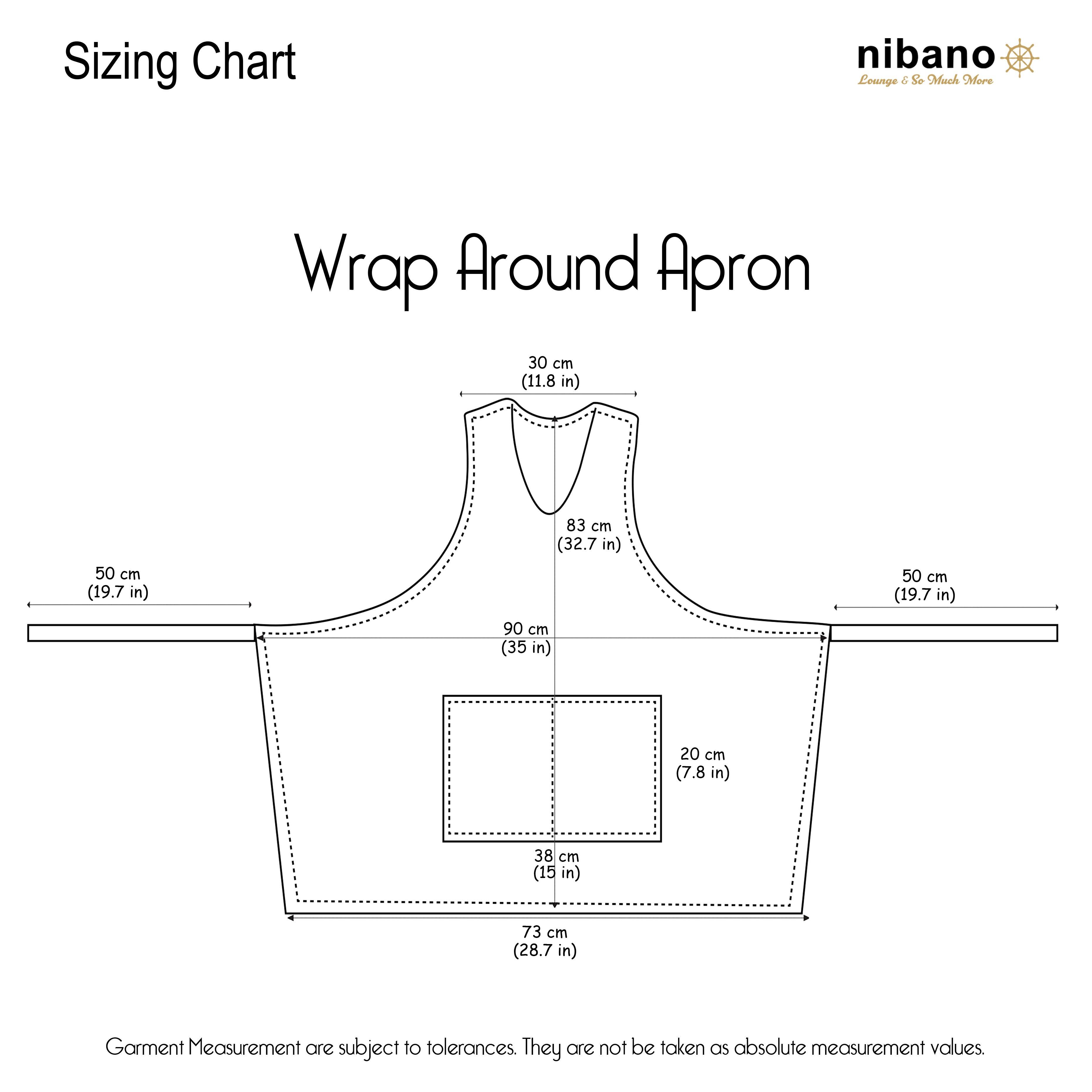 Nibano Wrap Around Apron Lilac available in 30 colours