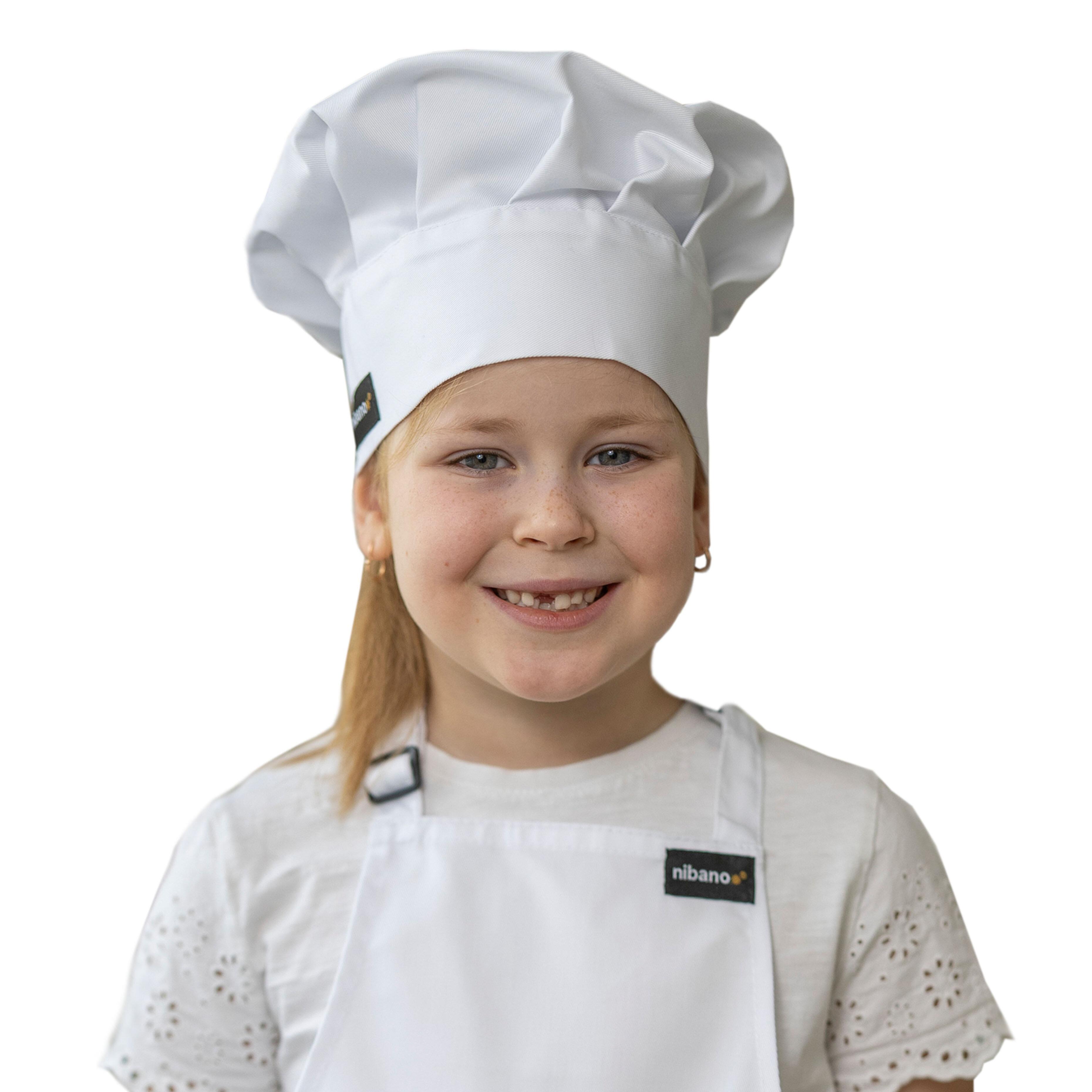 Nibano Kids Chef's Hat White available in 30 colours
