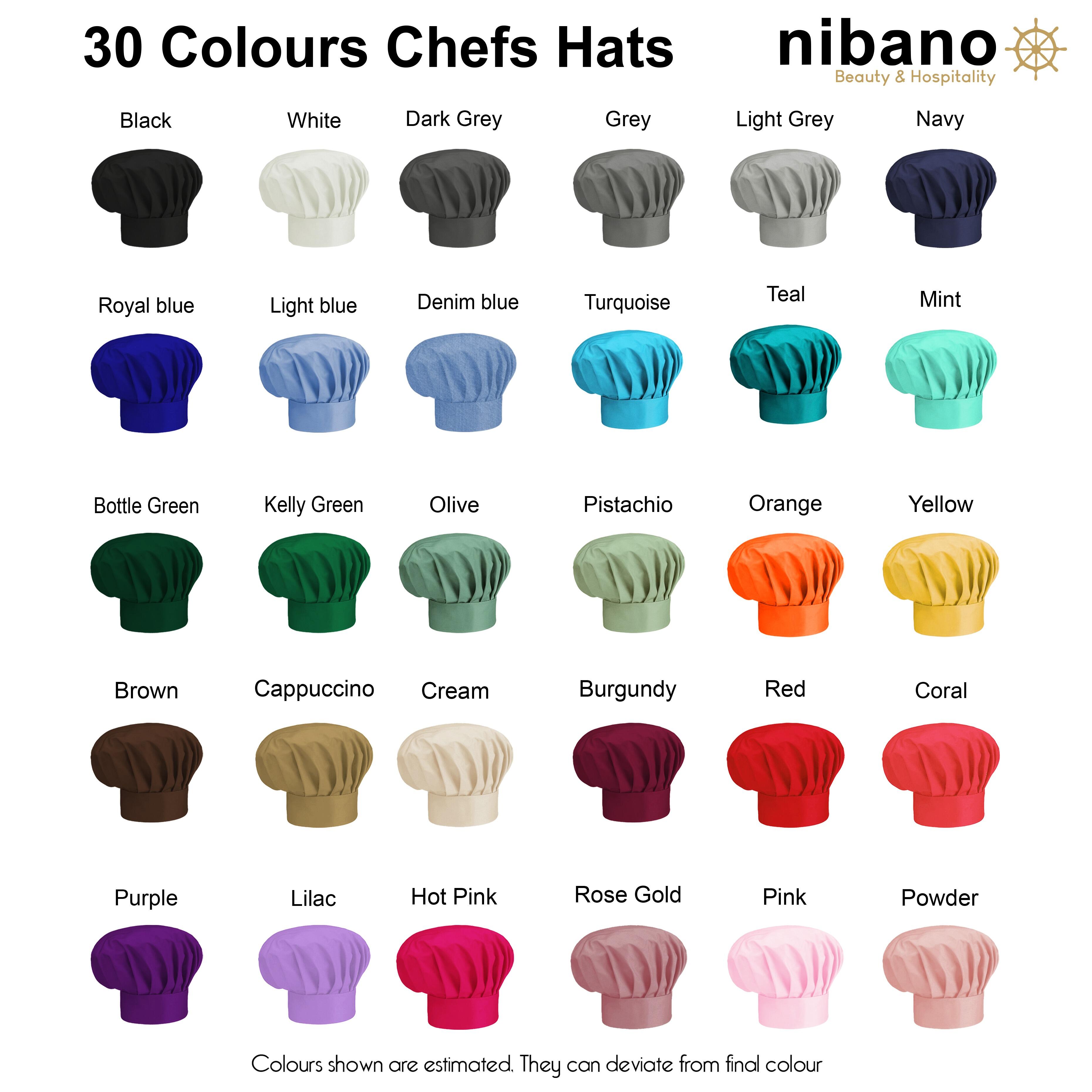 Nibano Kids Chef's Hat Denim Blue available in 30 colours