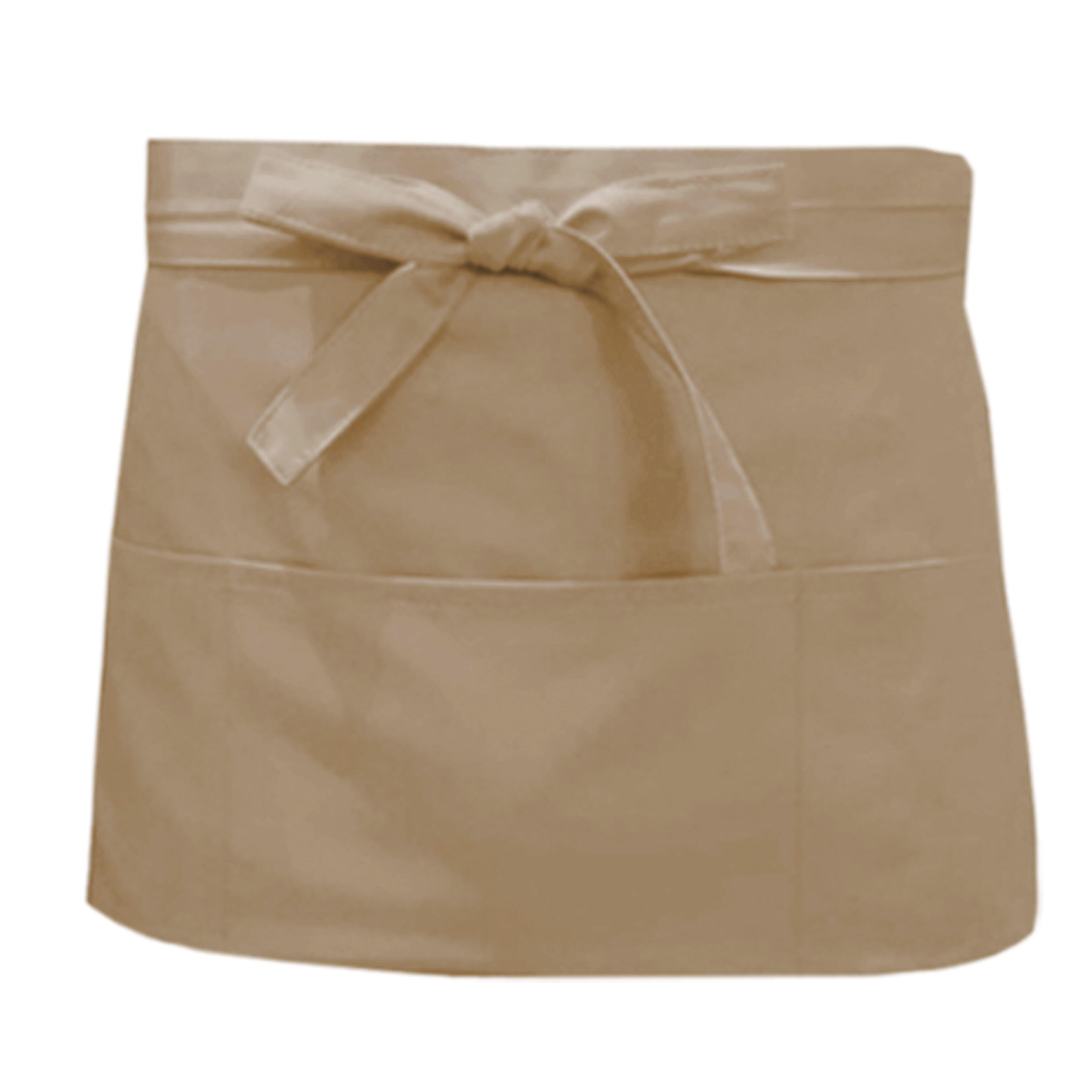 Nibano Short Waist Apron with Pockets Cappuccino available in 30 colours