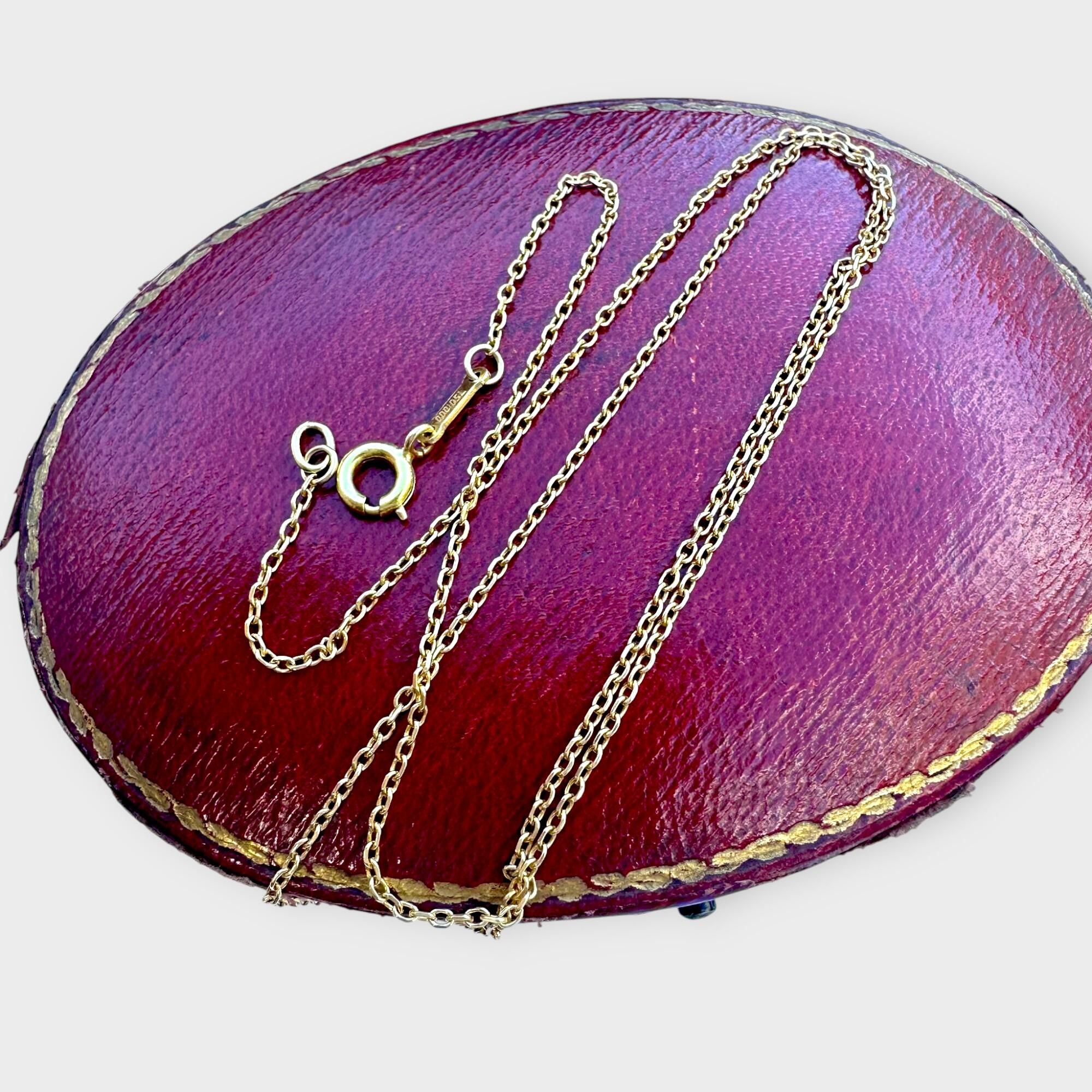 Dainty 18k Gold Rolo Chain Necklace - Perfect Gift for Her