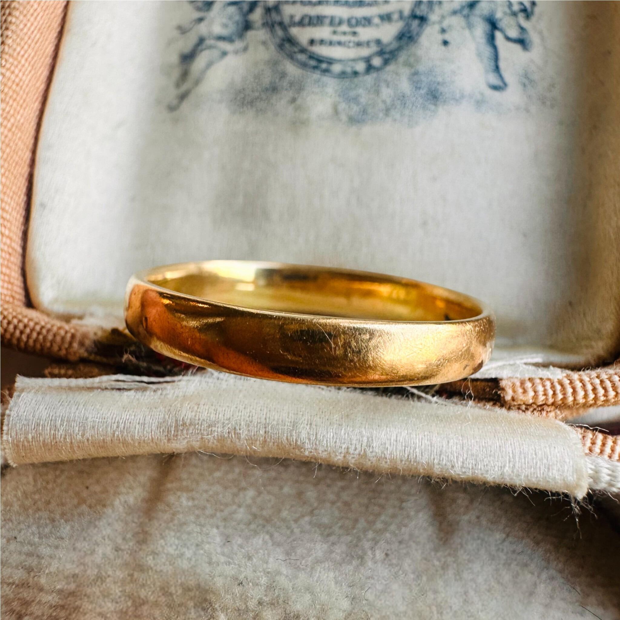 Vintage 18ct Gold Fidelity Ring, Chester 1958, Henry Griffith & Sons ...