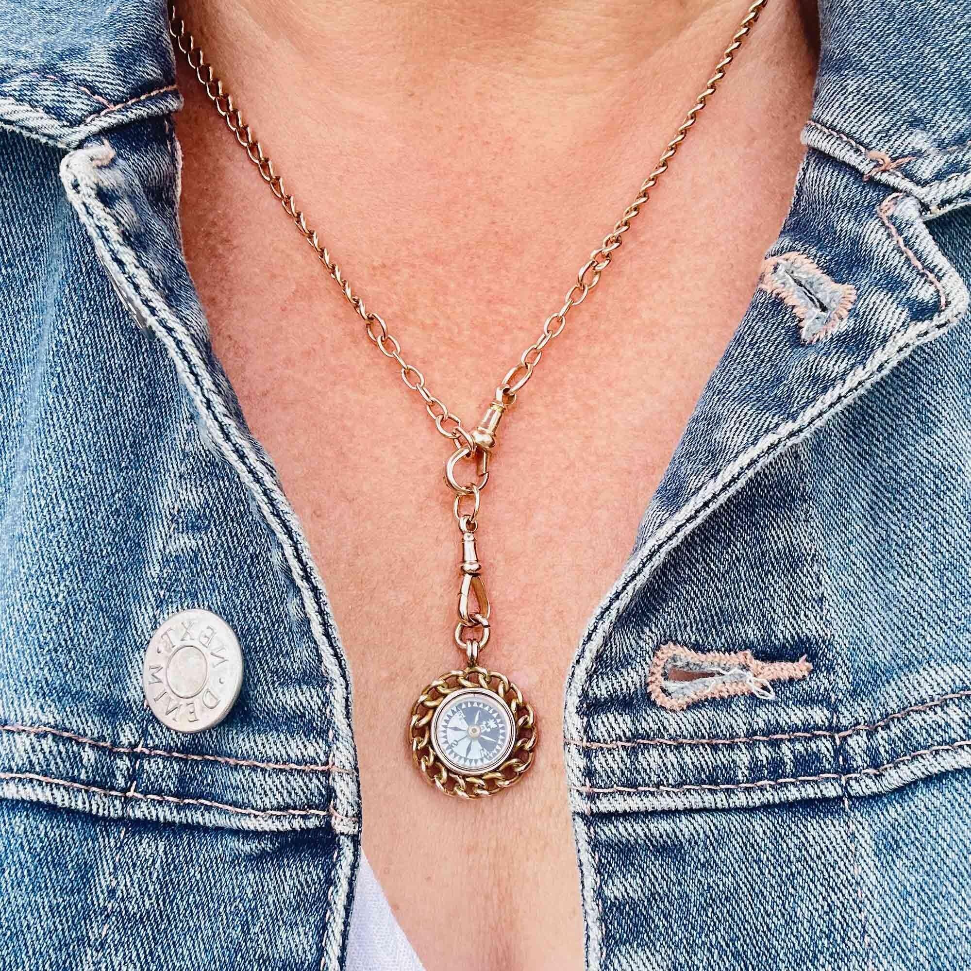 Victorian 9k Gold Compass & Sardonyx Fob Pendant - Perfect Gift for ...