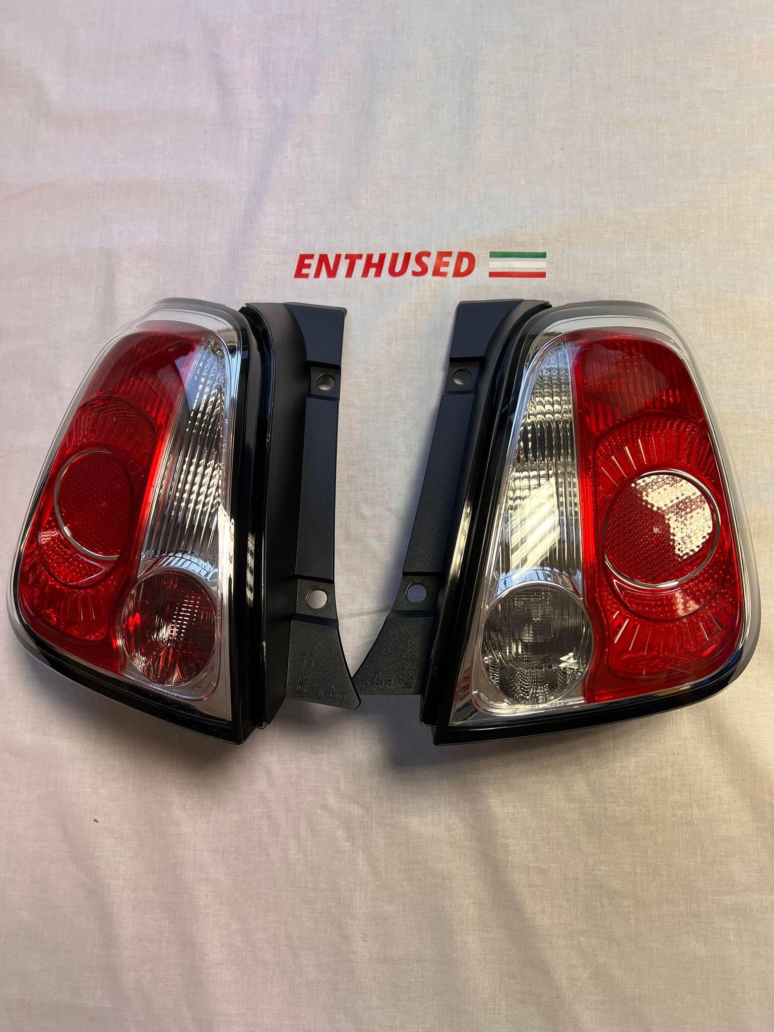 Fiat 500 Sport black rim rear lights