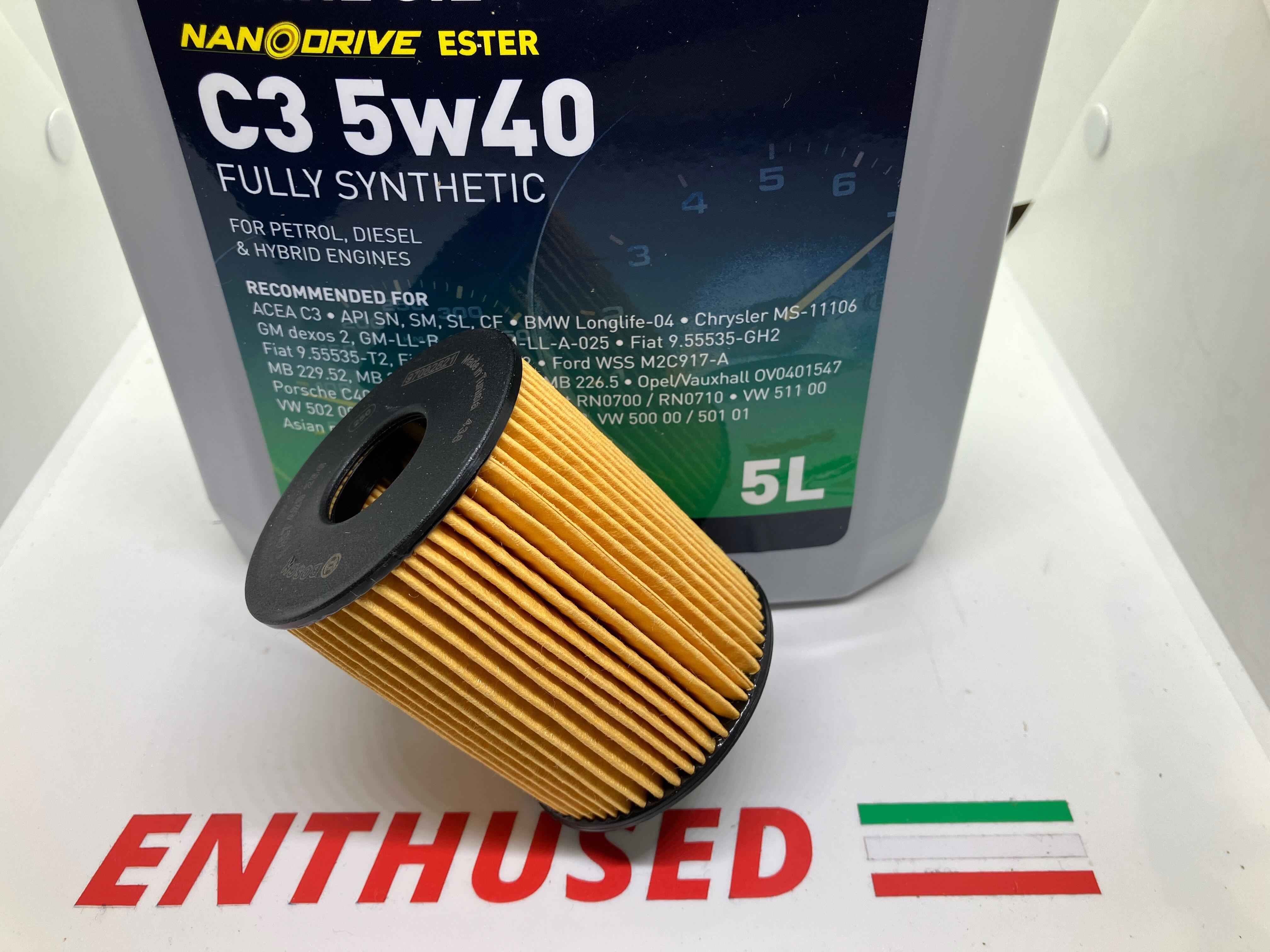 Millers 5w40 EE Performance 5 Litre Oil Change Kit, Suits 124/Spider ...