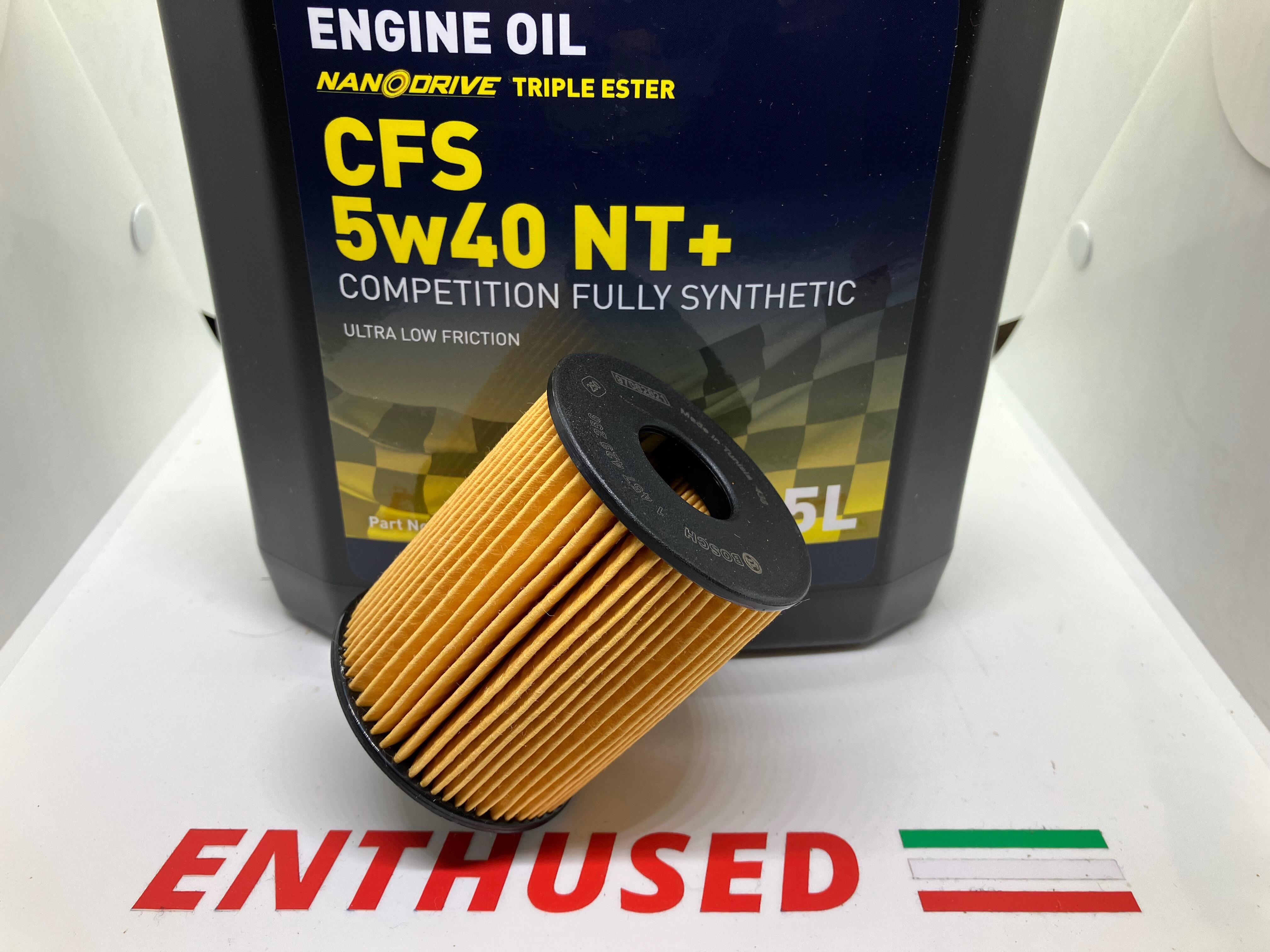 Millers 5w40 Motorsport CFS NT+ 5 litre oil change kit, suits 124 ...
