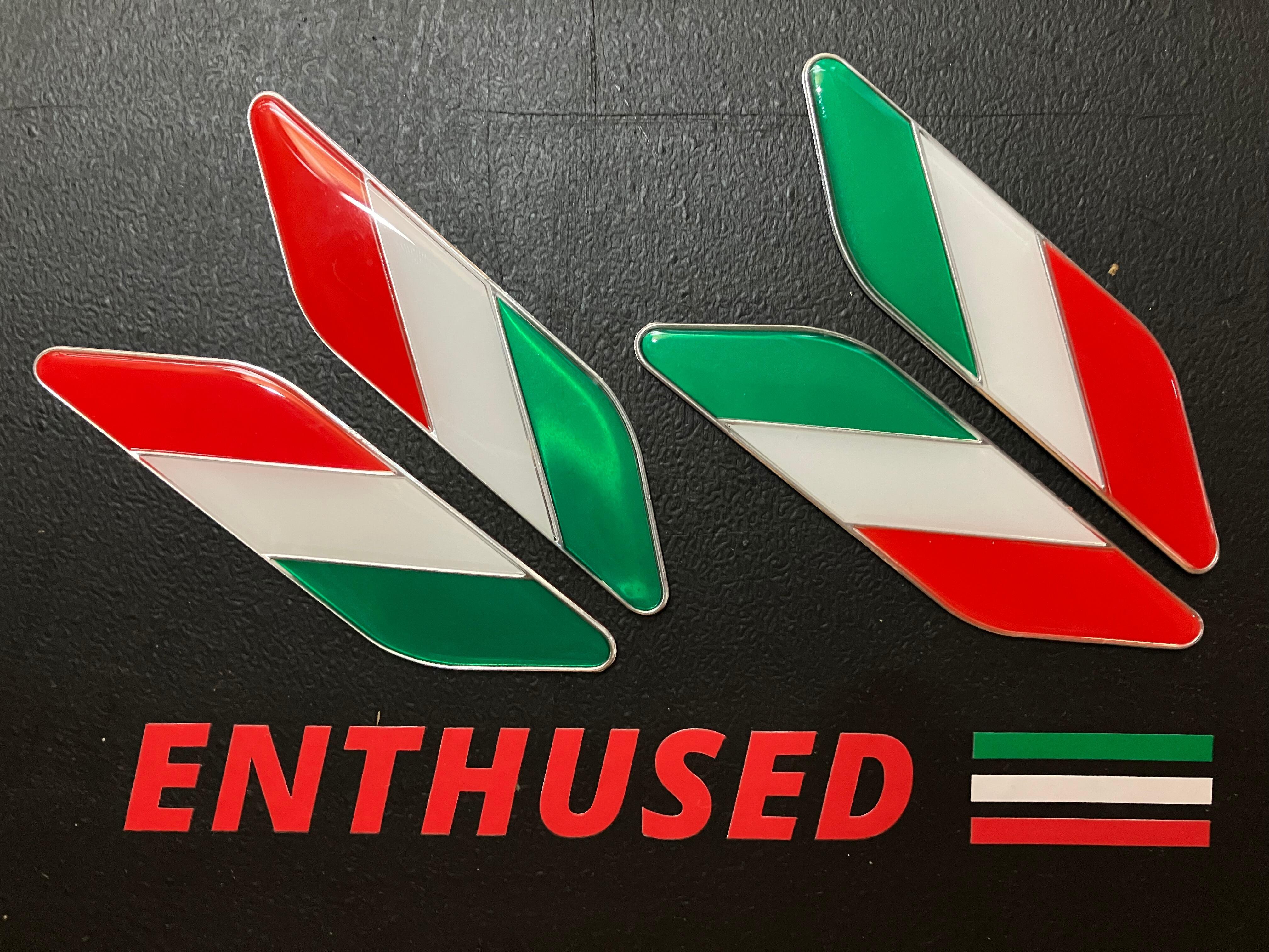 Enthused Tricolore wing badges, pair. Free Delivery!