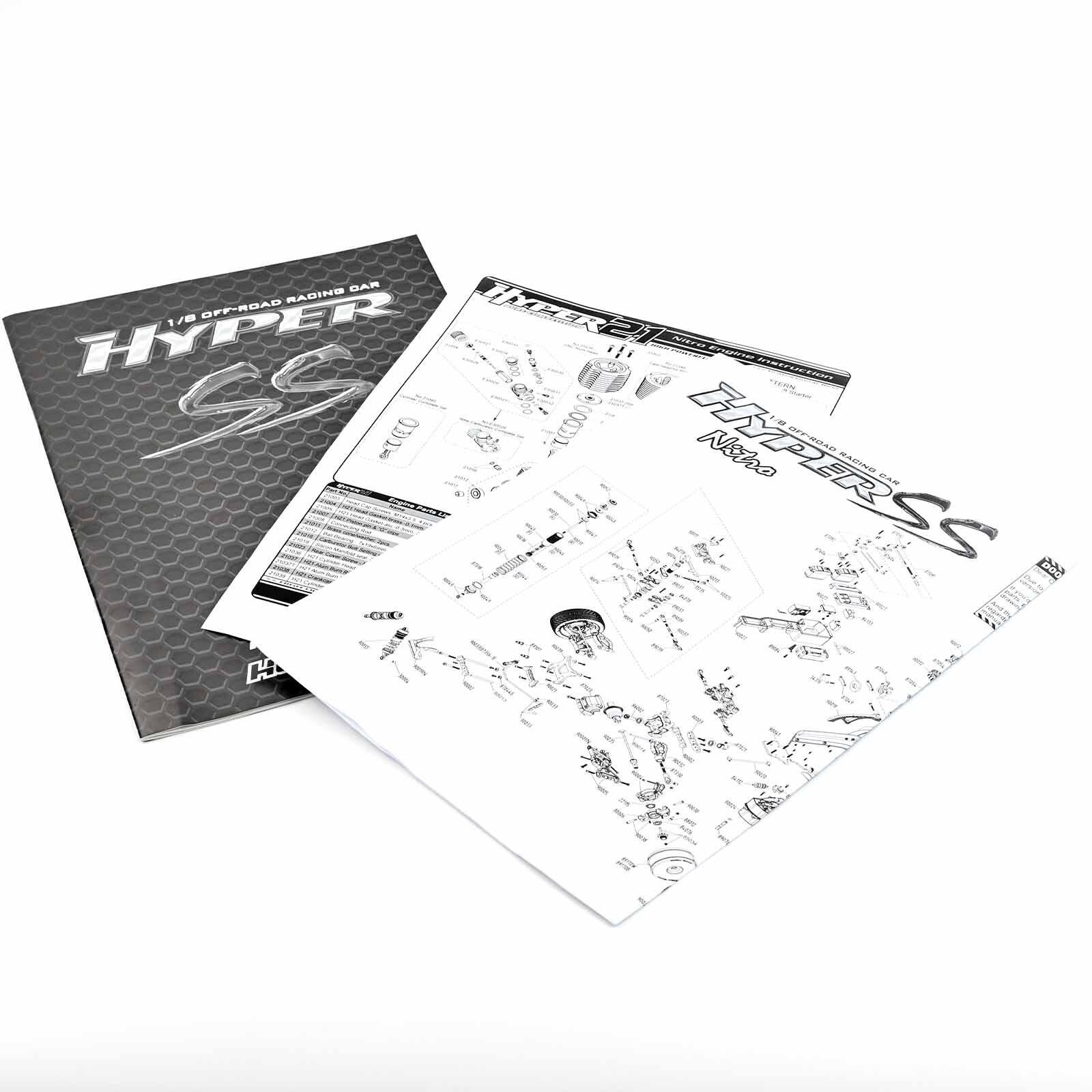 HoBao Hyper SS Nitro Buggy Instruction Manual User Guide Exploded View ...