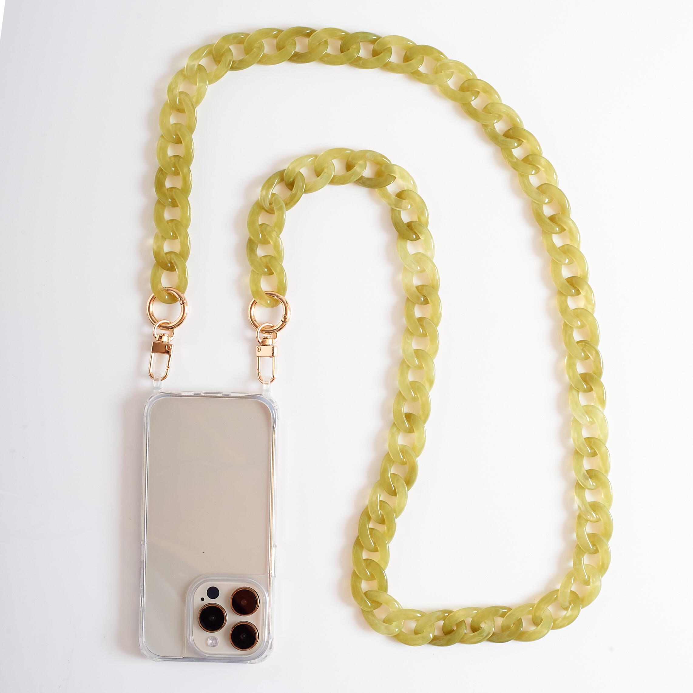 Phone Chain "Elissa" in Light Jade