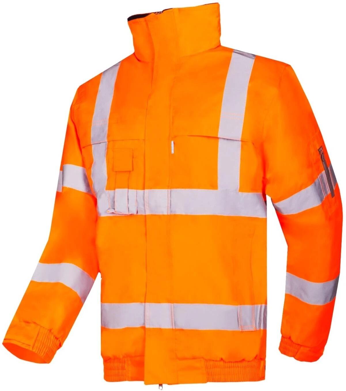 Sioen 404 Hobson High Vis Lined Bomber Jacket - Orange, Class 3