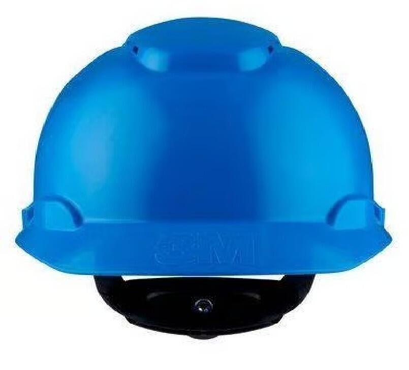3M Blue Vented Safety Helmet with Ratchet Harness