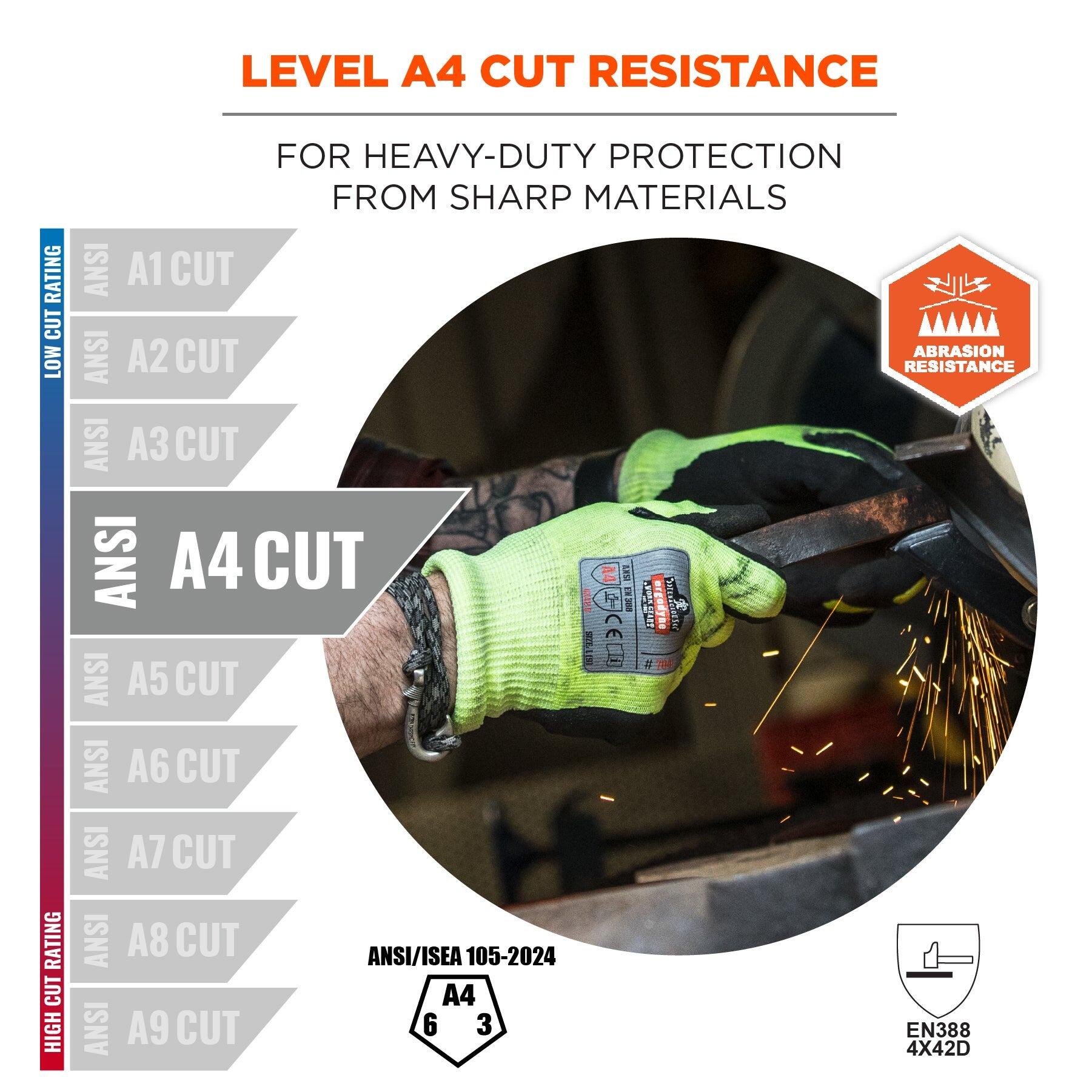 Ergodyne ProFlex 7041 Hi-Vis Cut-Resistant Gloves