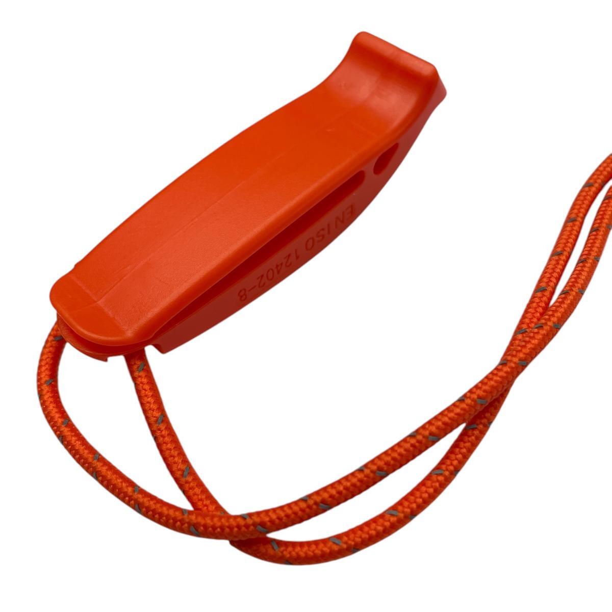 CEuk Dual Frequency Survival Whistle – 128dB, Reflective Lanyard, Orange