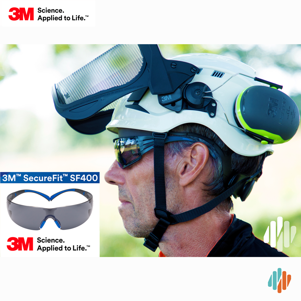 3M SecureFit Safety Glasses - Orange - SF406