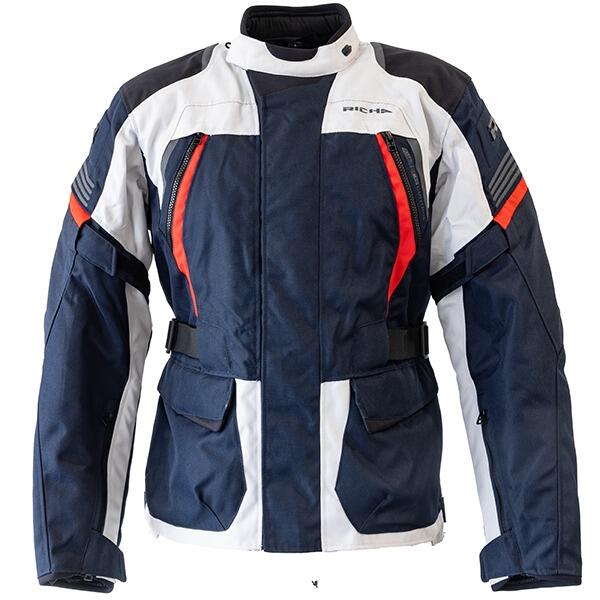 Richa Phantom 3 Waterproof Motorcycle Jacket Motorbike Breathable Blue ...
