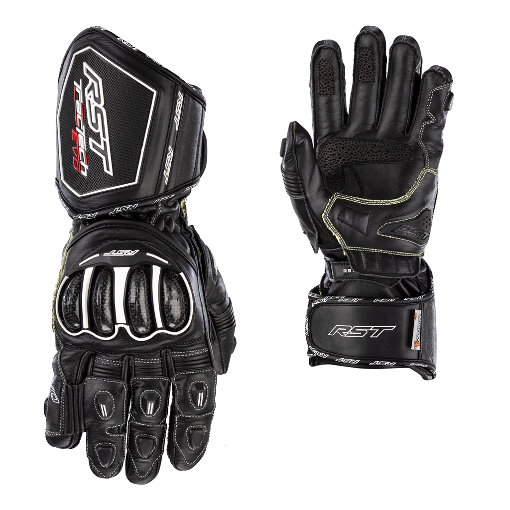 Ladies Motorcycle Race Gloves Leather RST Tractech Evo 4 Kangaroo Palm ...