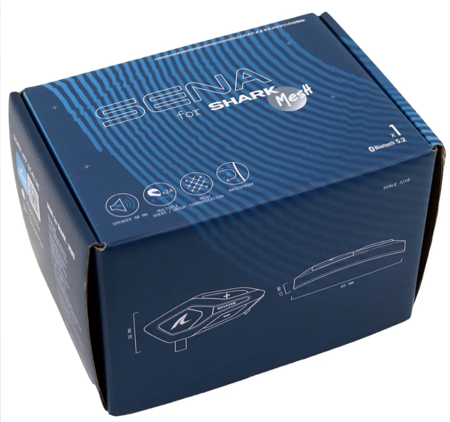 Shark Helmet Mesh Intercom System Sena Motorcycle Bluetooth Most 22.06 ...