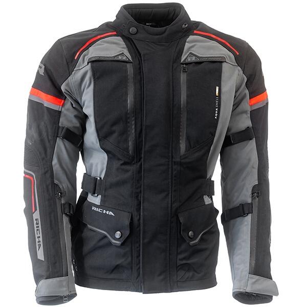 Richa Infinity Prime Laminated Jacket Black Red Grey Waterproof D30 Armour
